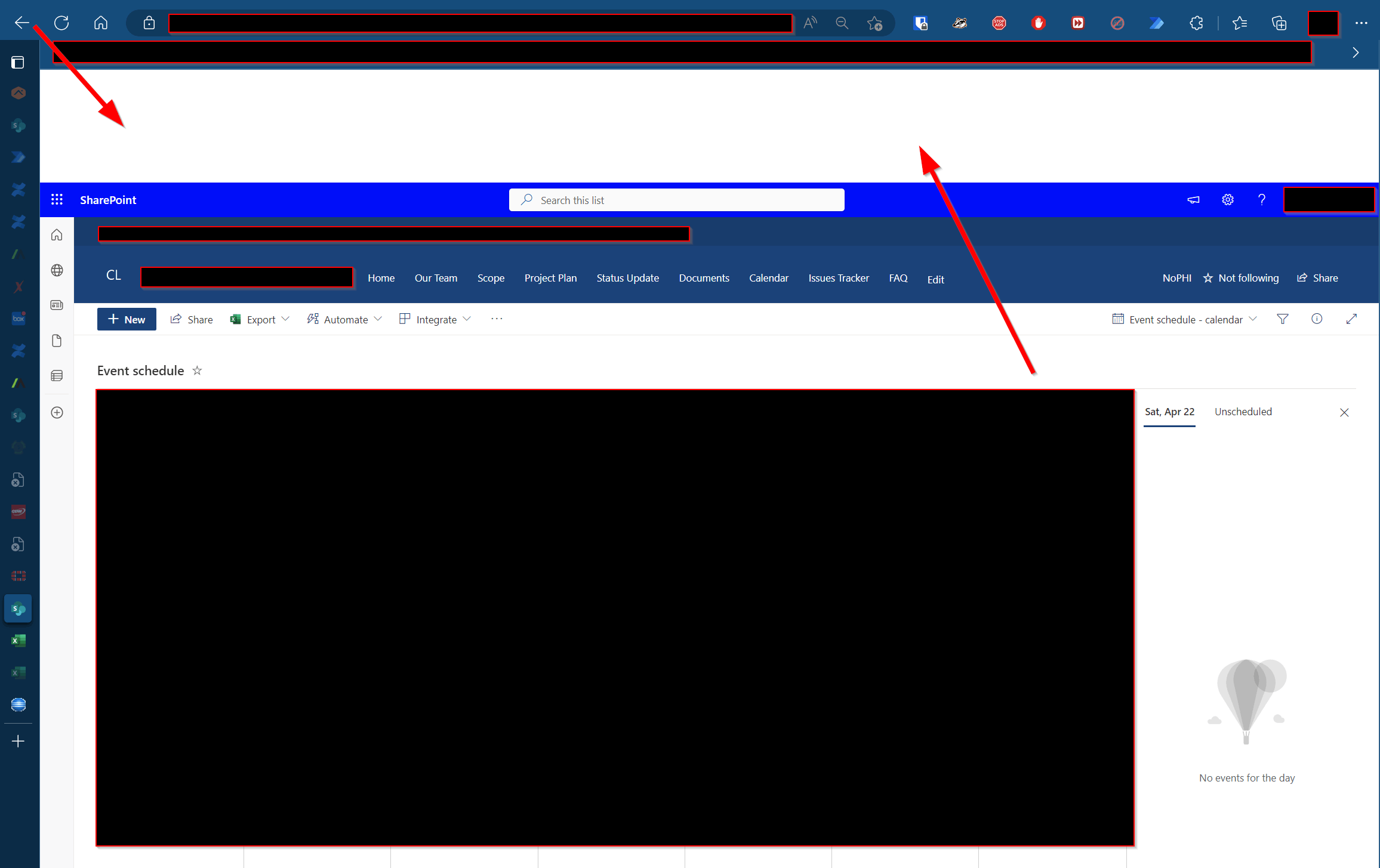 Blank Gap above a web page - Microsoft Q&A