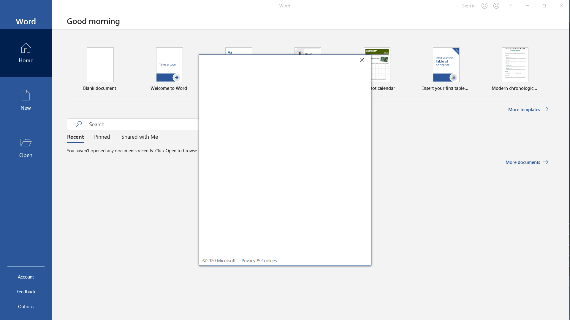 Office 365 Sign In Screen Blank - Microsoft Q&A