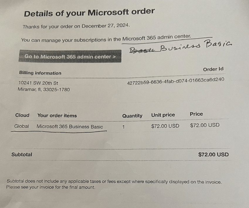 How do I get a refund for a Business Basic subscription I paid in full ...