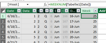Excel 2016 - Pivottable - Slicer as weeks - Microsoft Q&A