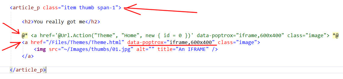 Poptrox-popup + Net.Core 6. How do I create my own itemlist under the ... Poptrox-popup + Net.Core 6. How do I create my own itemlist under the ...