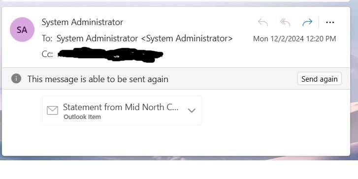 Emails from System administrator - Microsoft Q&A