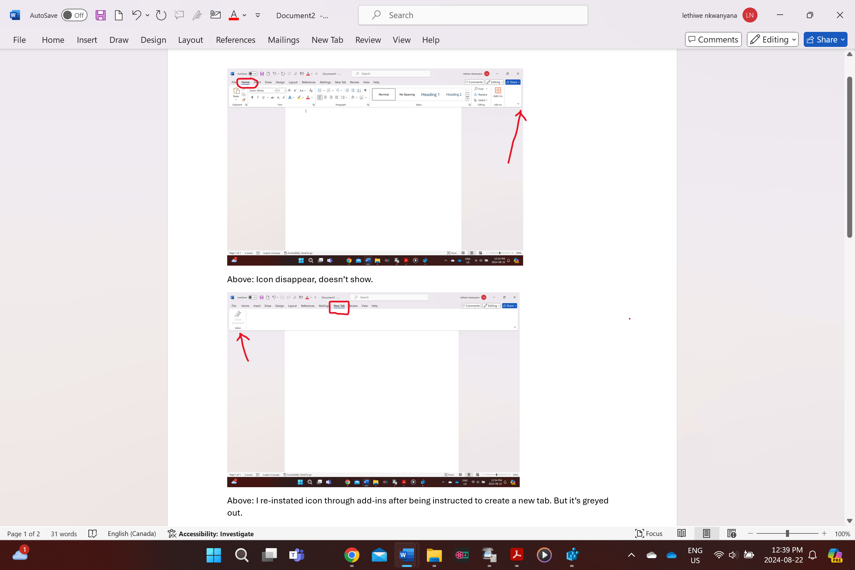 How can I get back Editor for MS Word? - Microsoft Q&A