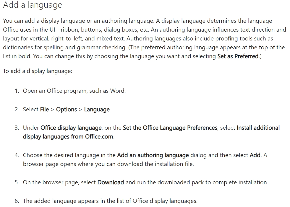 Changing Microsoft 365 and OneDrive Display language from Arabic to ...