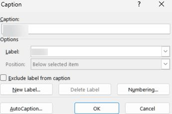 change the position of a caption - Microsoft Q&A