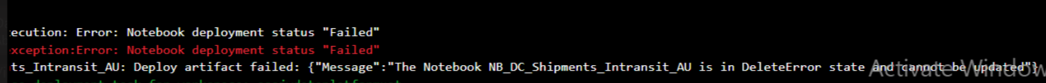 Azure Synapse Analytics Facing An Issue While Deleting The Notebook And Publish In Synapse