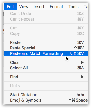 How to change default paste settings in Word, Office 365 for Mac ...