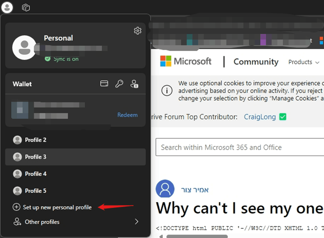 Why can't I see my onedrive files on my browser? - Microsoft Q&A