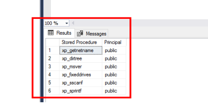VA2103 - Unnecessary execute permissions on extended stored procedures should be revoked ...