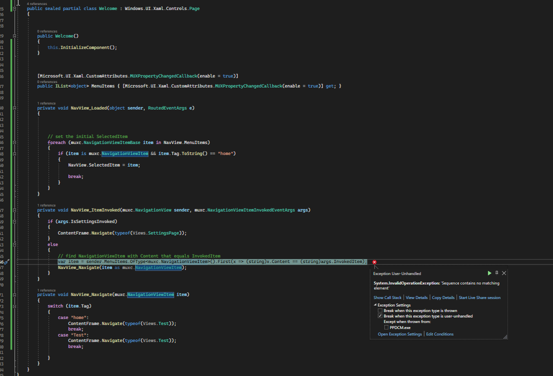 NavigationView.MenuItems and navigation - Microsoft Q&A
