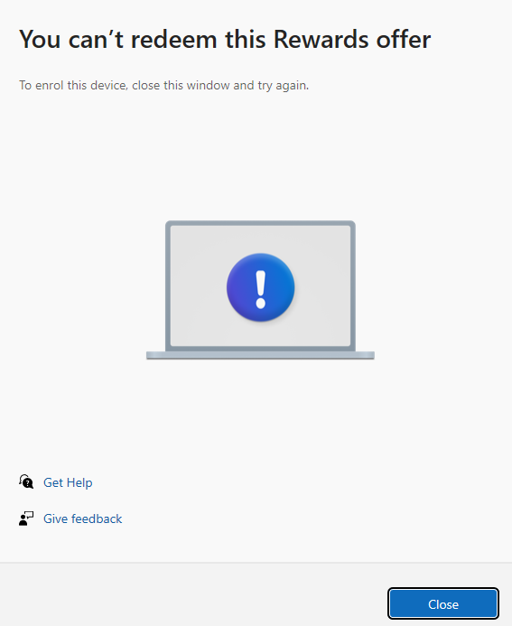 Cannot Enroll into Microsoft ESU program with reward points ...
