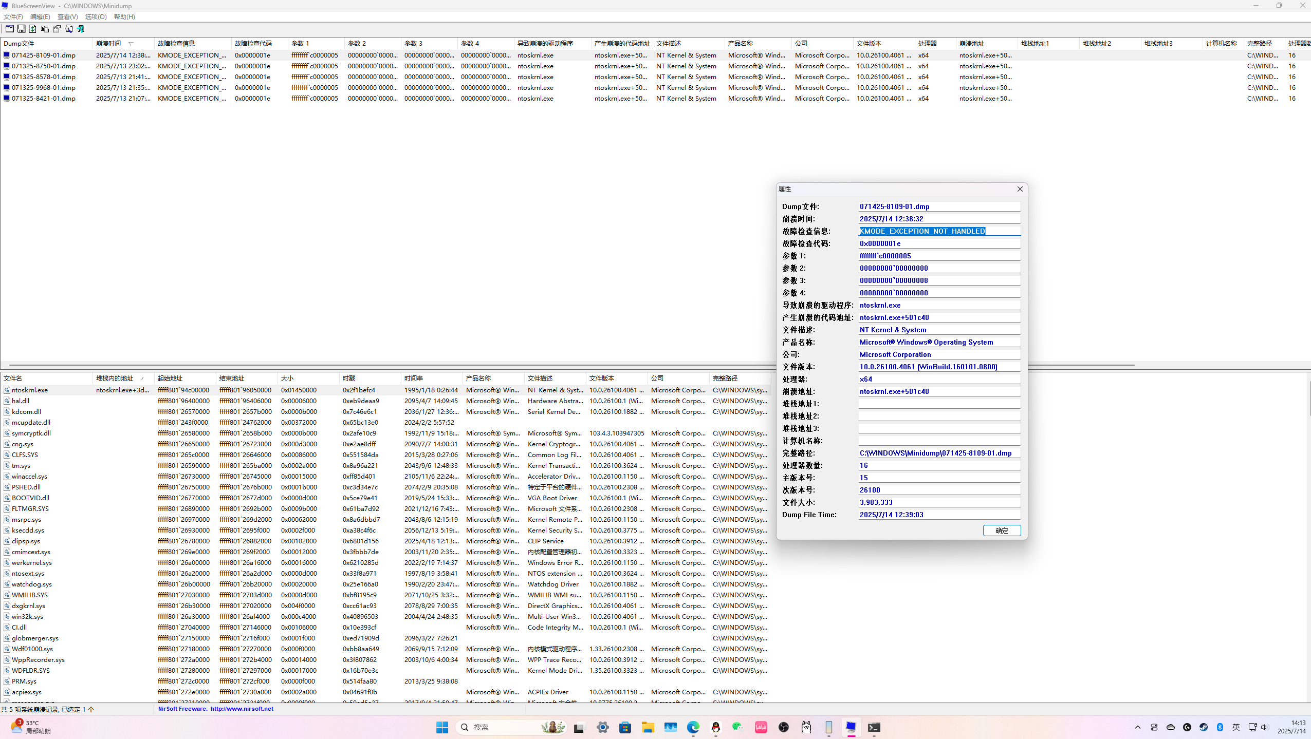 蓝屏代码KMODE_EXCEPTION_NOT_HANDLED求助 - Microsoft Q&A