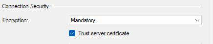 SSMS v18.3 "Trust Server certificate" option - Microsoft Q&A