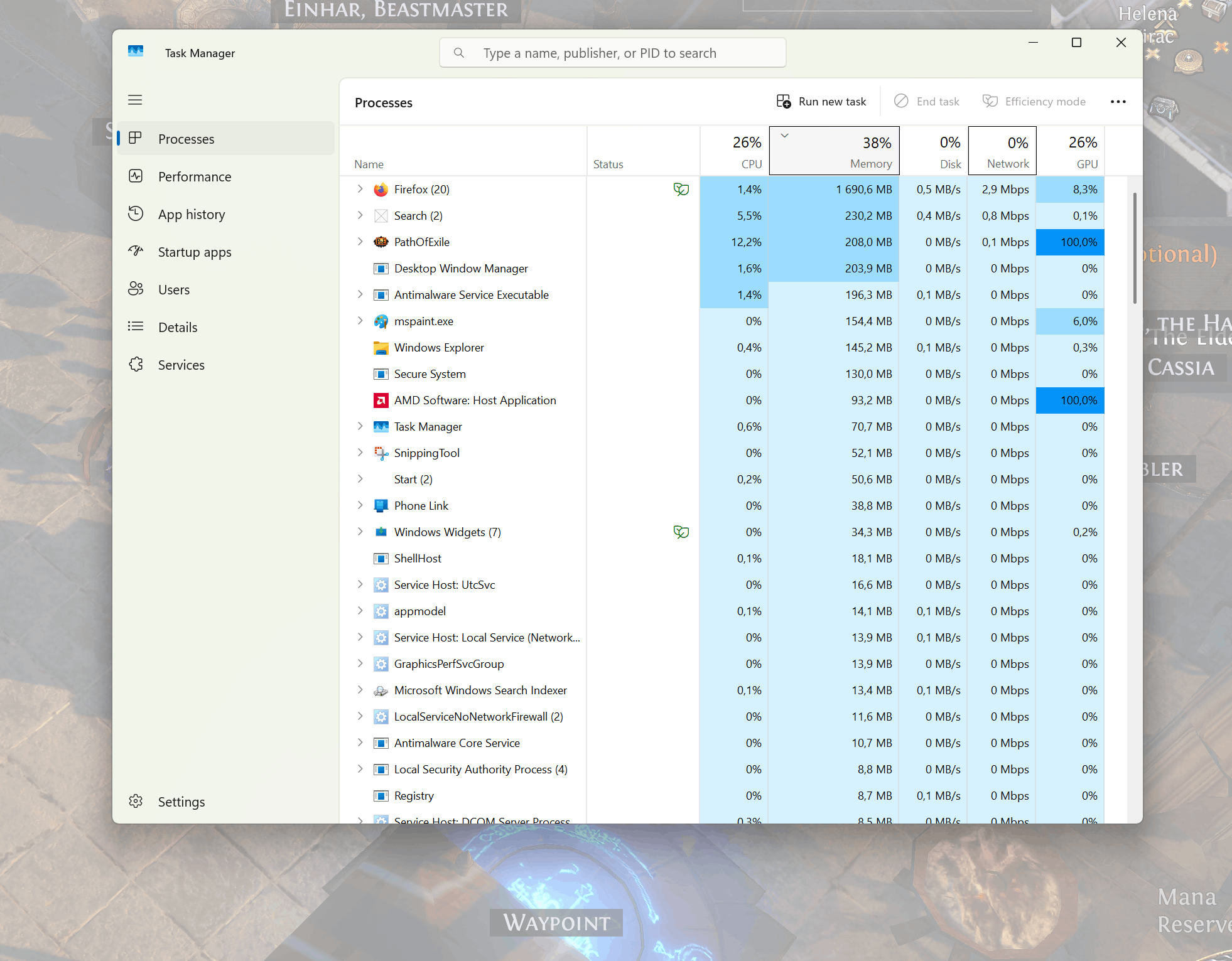 Task manager hangs indefinitely - Microsoft Q&A