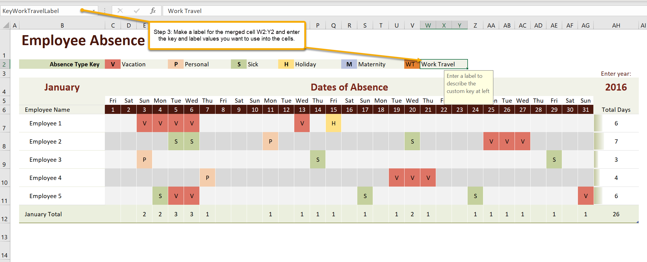 Adding Absence Type Key Code to Employee Absence Schedule - Microsoft Q&A