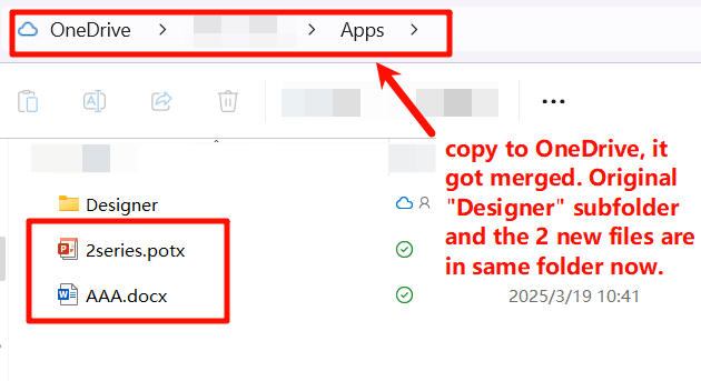Can you upload folders on OneDrive so they merge, rather than duplicate ...