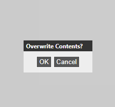 How do I suppress the "Overwrite Contents?" pop-up on a mini-calendar when changing the date ...