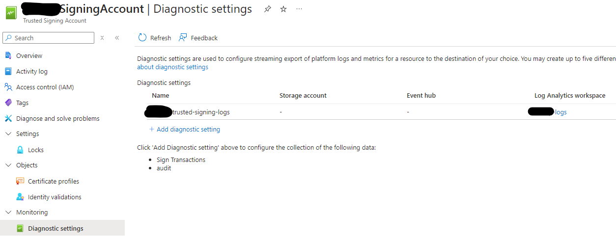 How to get usage metrics from Trusted Signing? - Microsoft Q&A