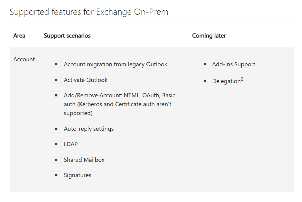 unable to connect on-premise exchange 2016/2019 server to new outlook ...