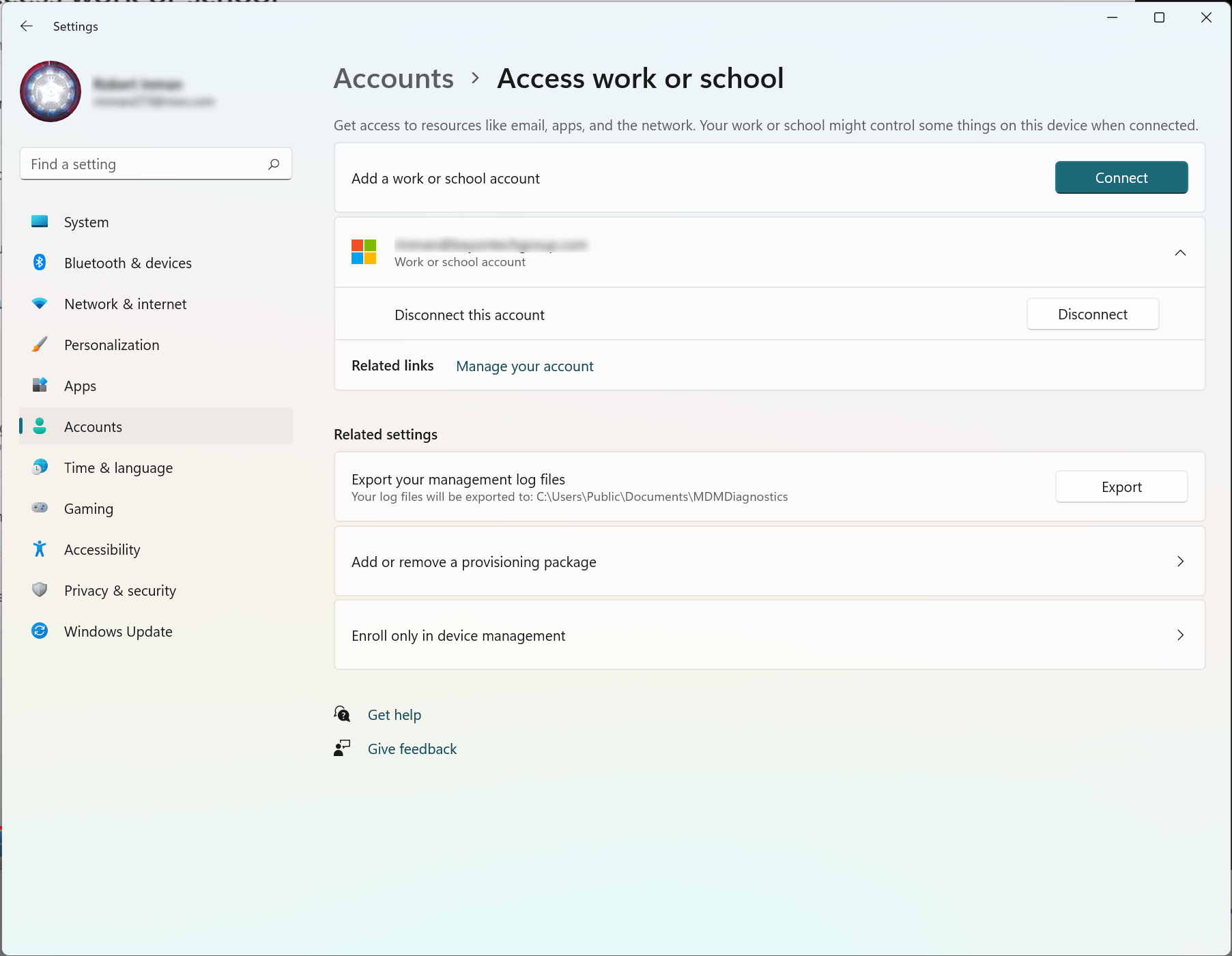 No Microsoft Account remove option in Windows 11 - Microsoft Q&A