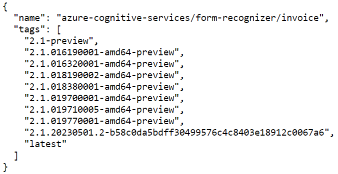 form recognizer container - Microsoft Q&A
