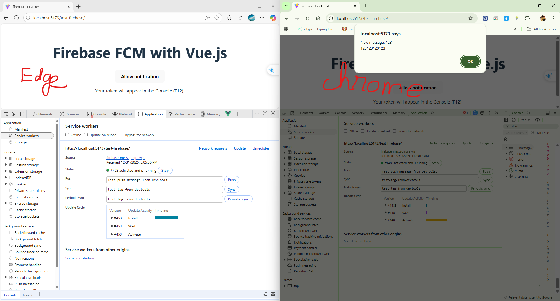 Edge cannot receive FCM messages - Microsoft Q&A