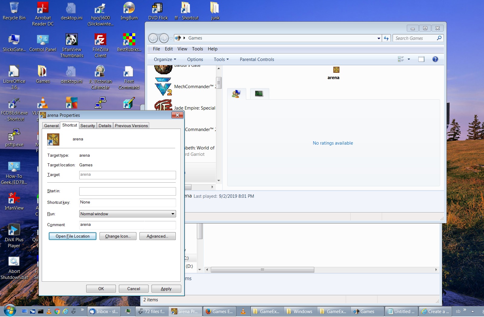 edit a shortcut in Games Explorer - Microsoft Q&A