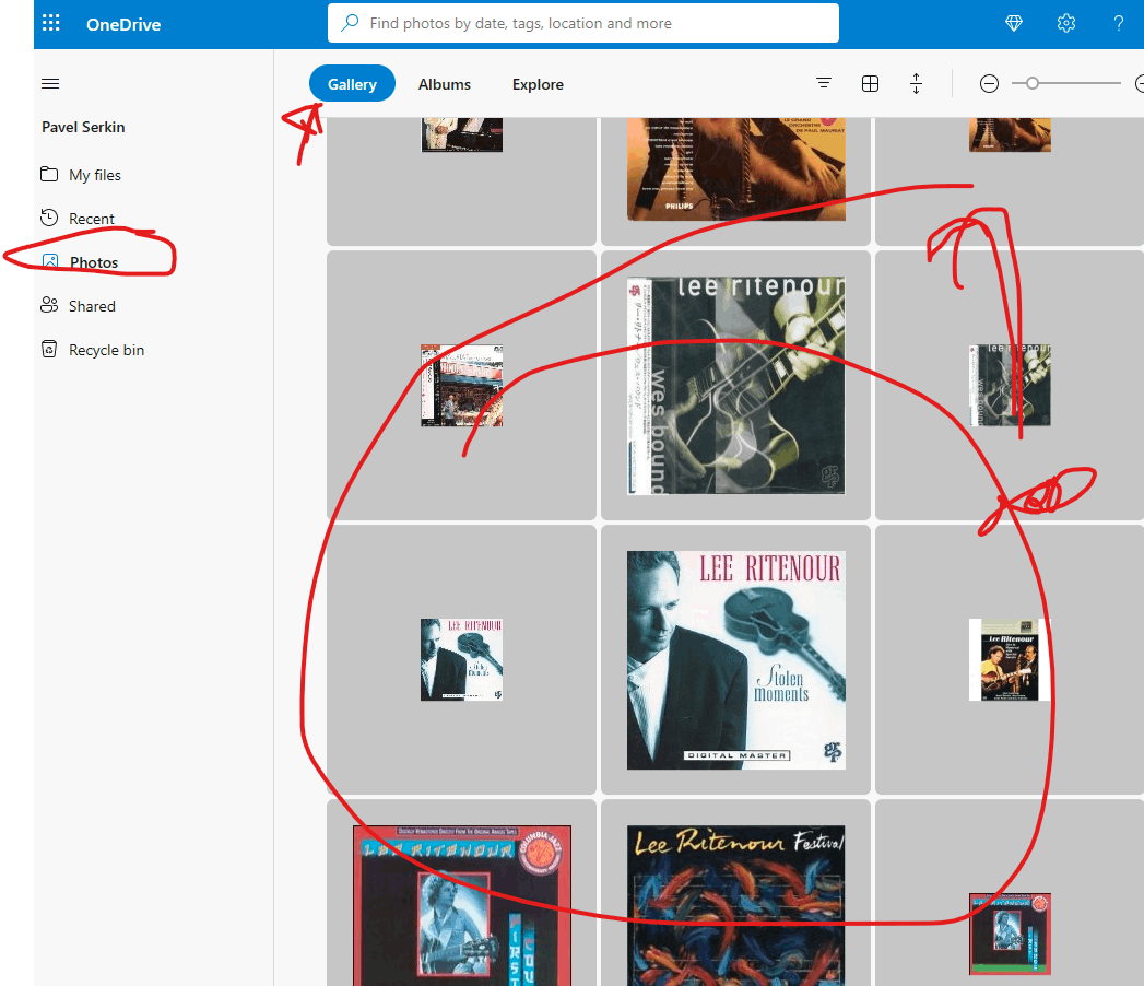 Specify specific onedrive folder that shows pictures in the photo area - Microsoft Q&A