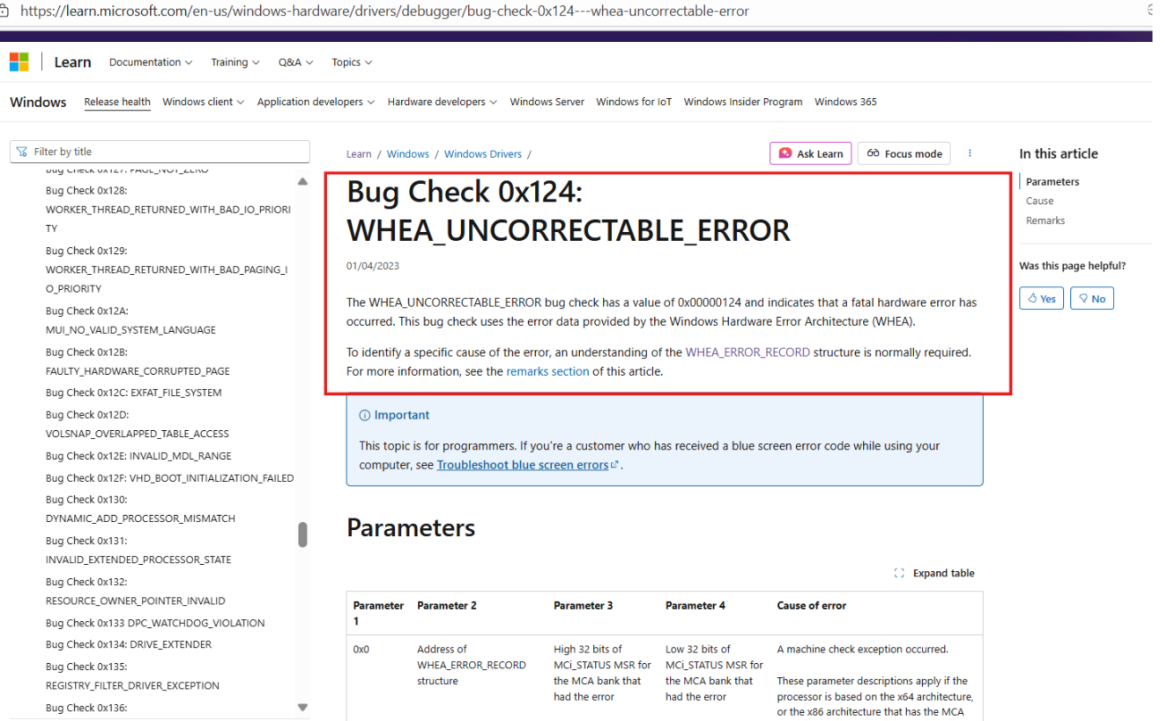 Please provide details of the error and its cause. - Microsoft Q&A