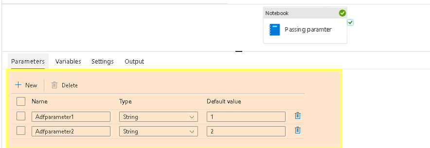 How to pass multiple parameters for a synapse notebook activity in ADF pipeline? - Microsoft Q&A