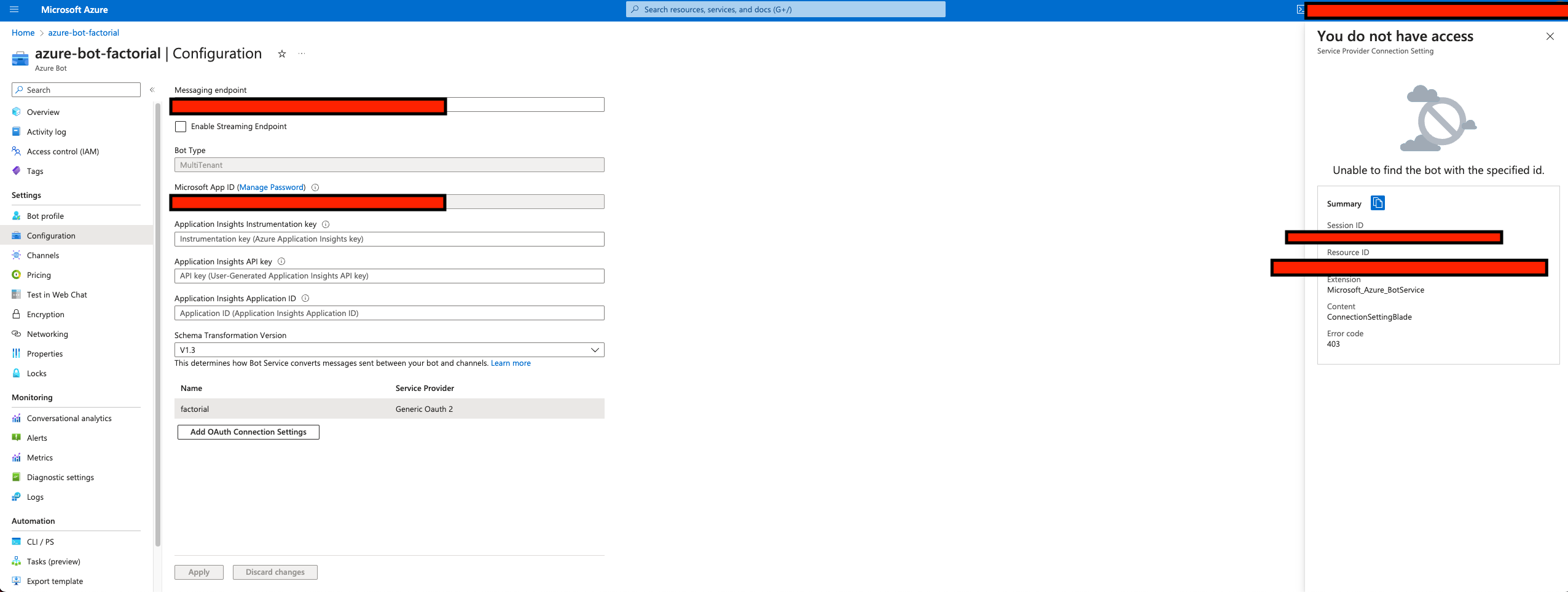 Error Trying To Create An Oauth Connection On Bot Microsoft Qanda 7646