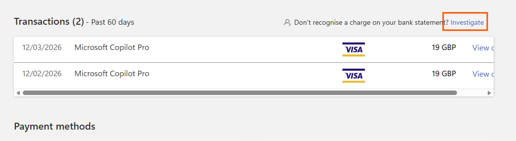 Unknown charge on my account from Microsoft - Microsoft Q&A