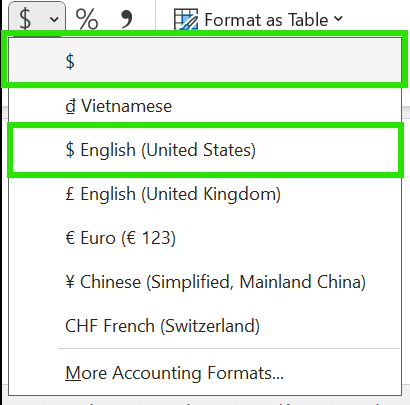 Excel - How can I select which currencies are in the currency dropdown ...