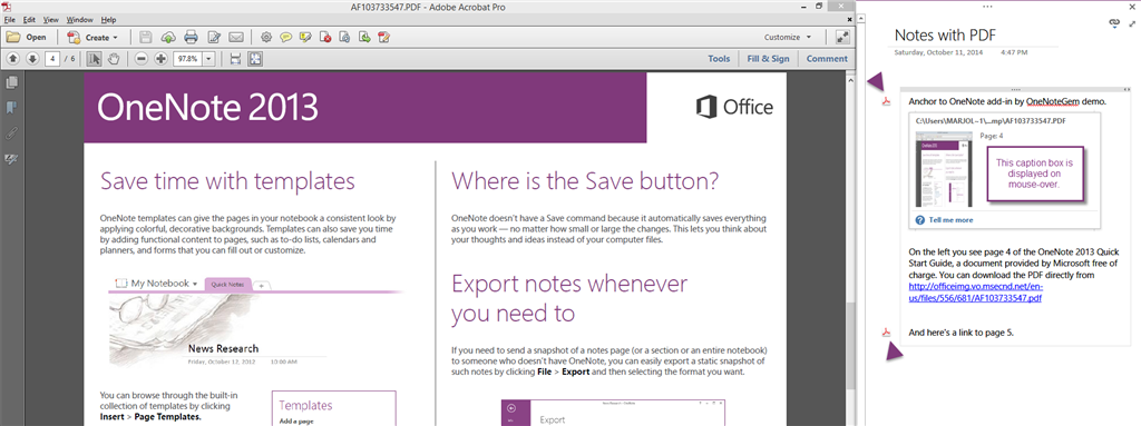 OneNote Linked Notes needs PDF files - Microsoft Q&A