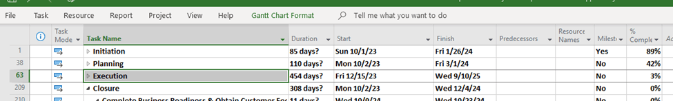 When importing from Excel into a current MS Project plan, I cannot ...