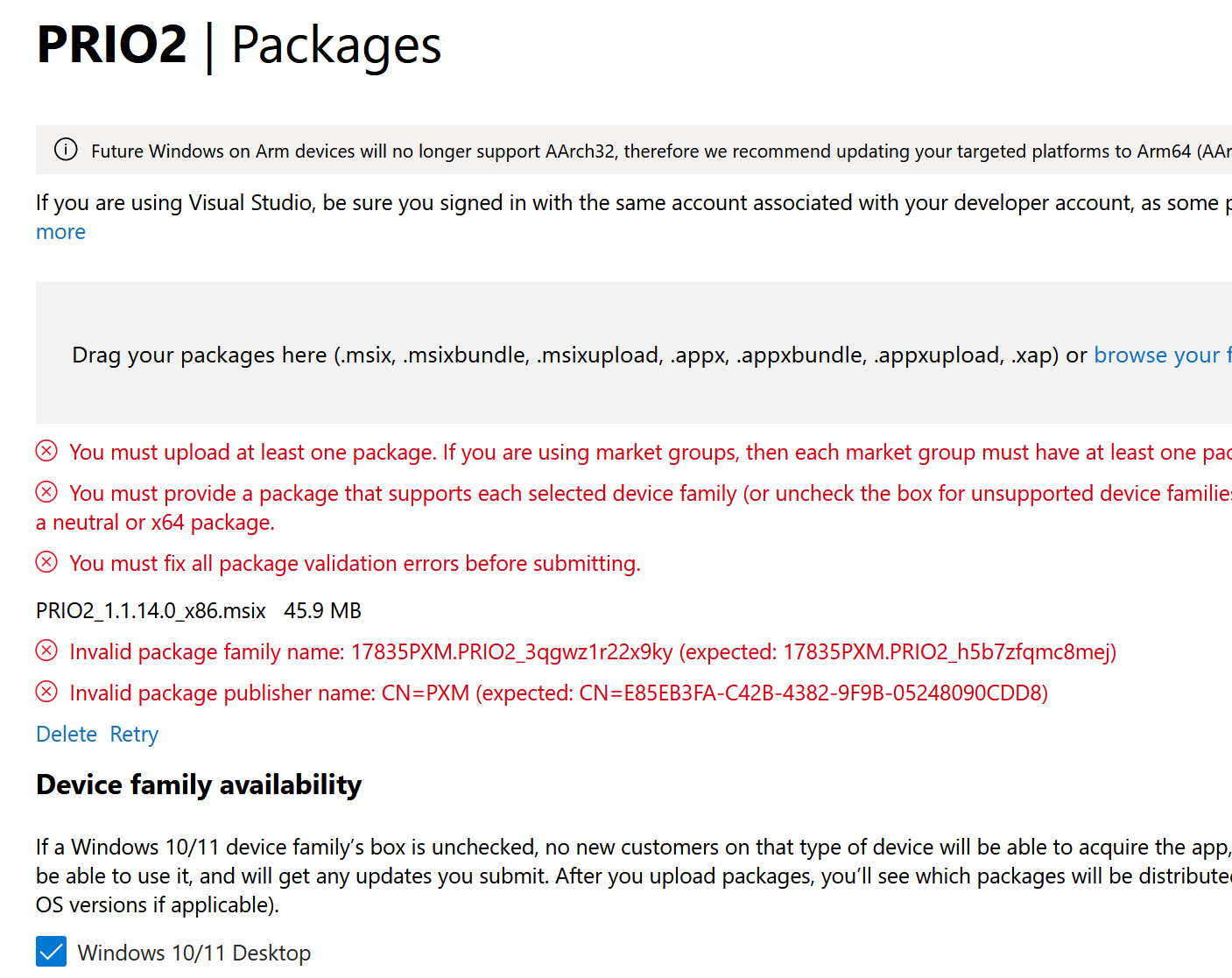 .net Maui Publishing Errors - Microsoft Q&A