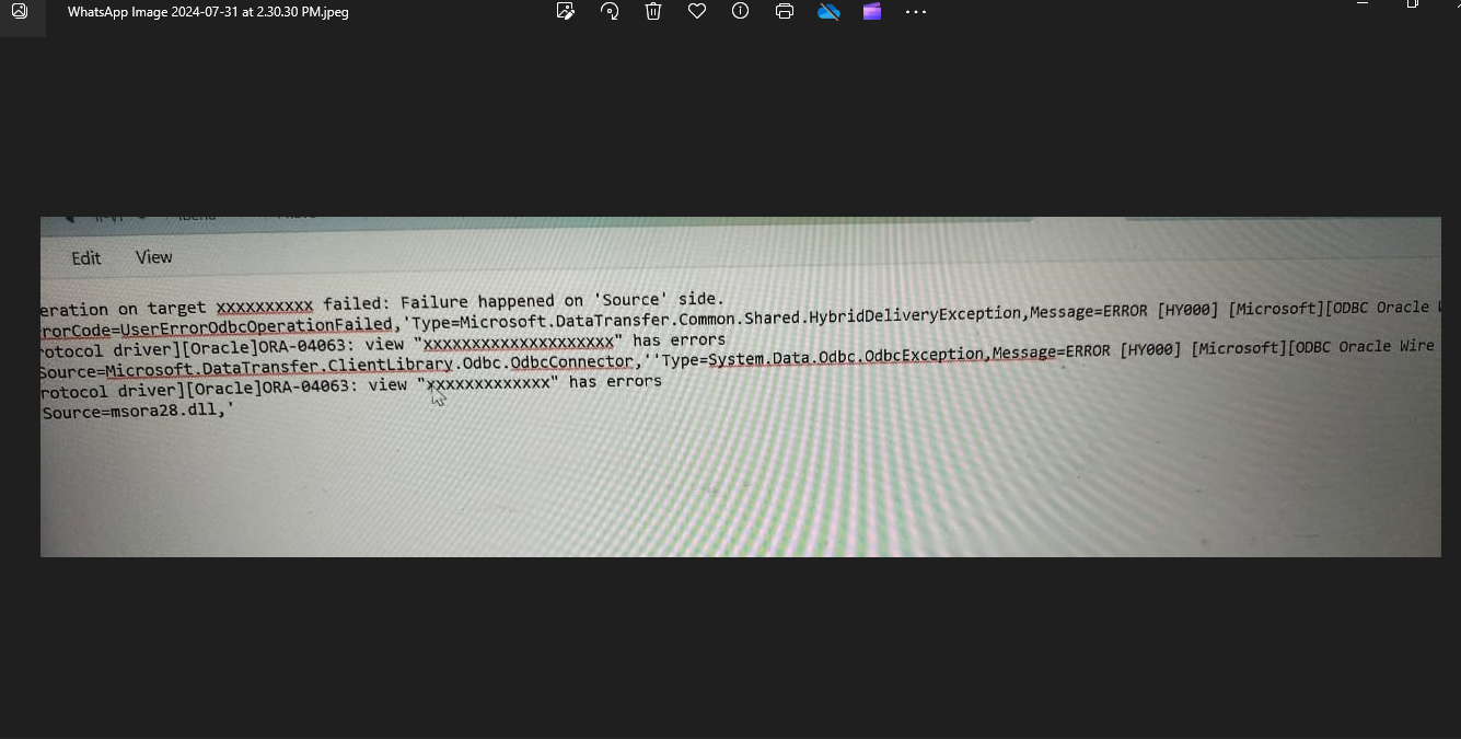 How to fix mentioned issue job is running on ADF,Job is failed showing mentioned error ...
