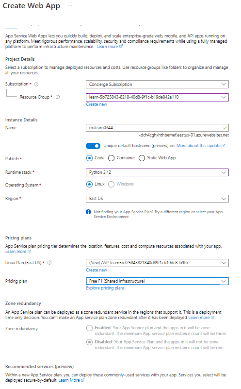 Microsoft Learn Webapp Deployment Error Microsoft Qanda 