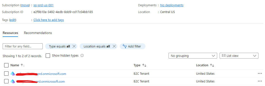 How do I delete a Azure B2C or Azure AD for customers directory ...