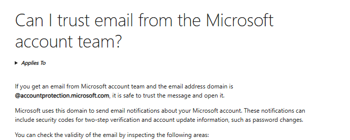 I received an email We detected something unusual about a recent sign ...