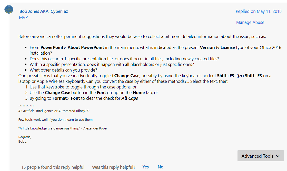 Am getting all caps in my text box - Microsoft Q&A