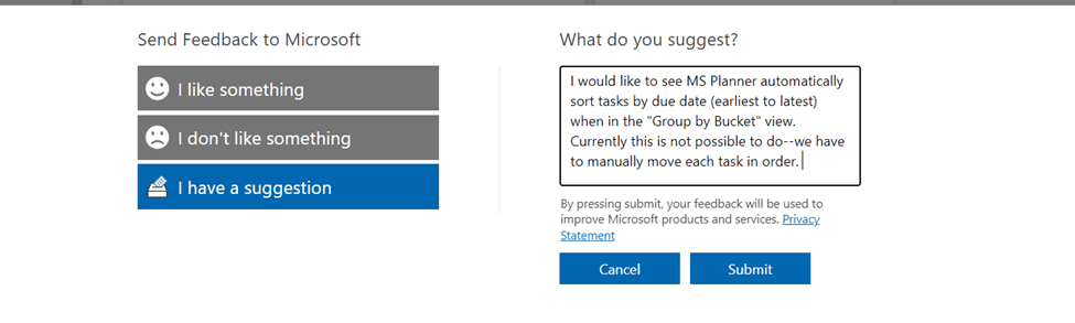 How can I sort Planner tasks within buckets by due date automatically as I add them? - Microsoft Q&A