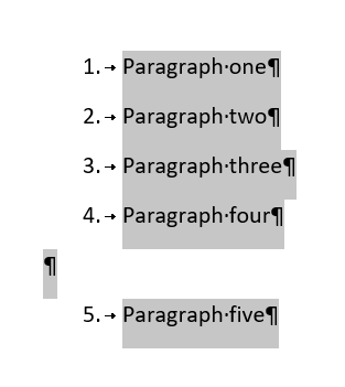Office 365 Word - paragraph numbering not working - Microsoft Q&A