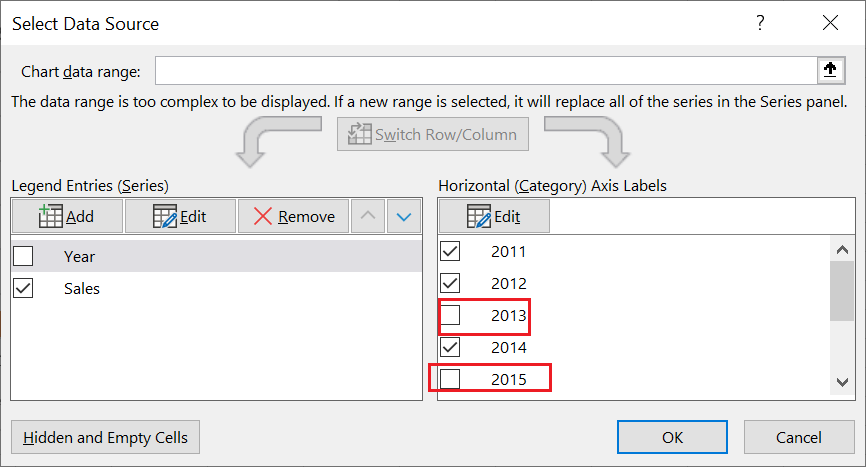 How to remove individual percentage amounts from the vertical (value ...