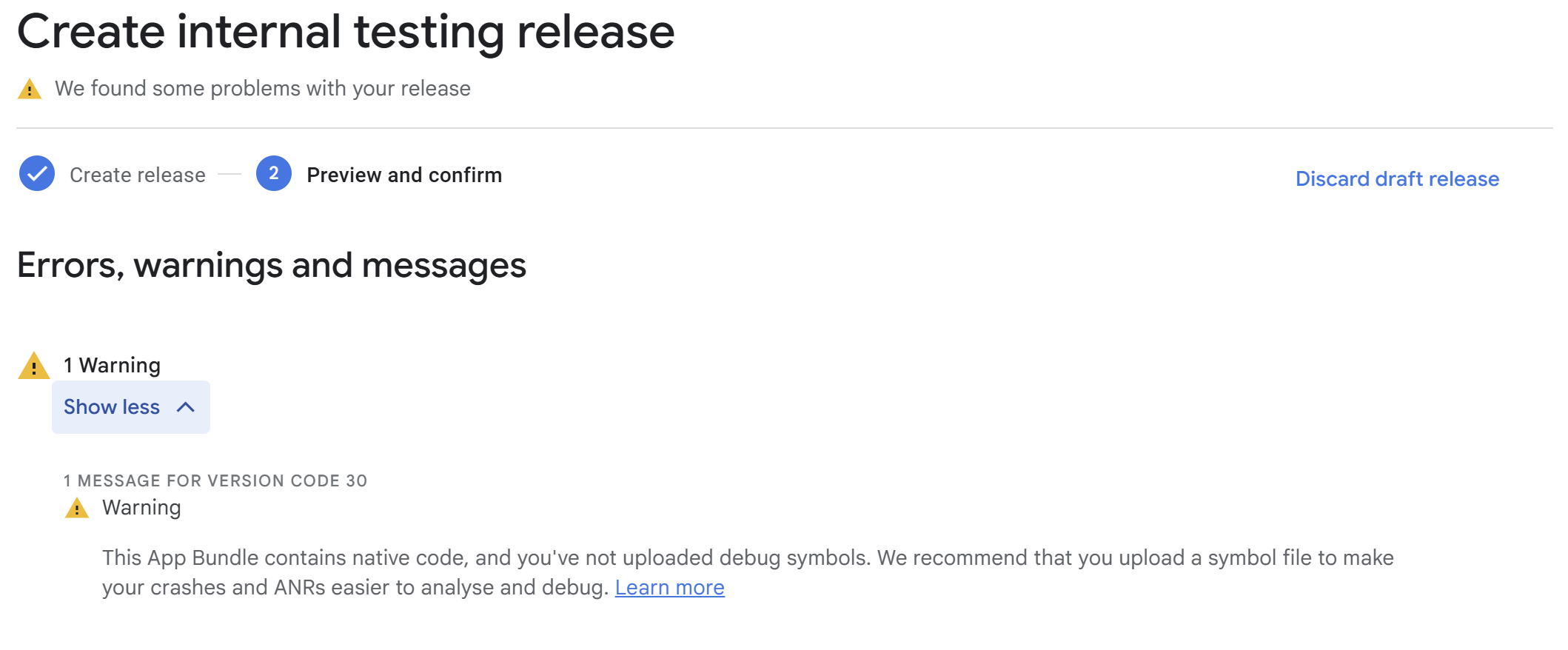 How can I upload debug symbols to my Google Play internal release? - Microsoft Q&A