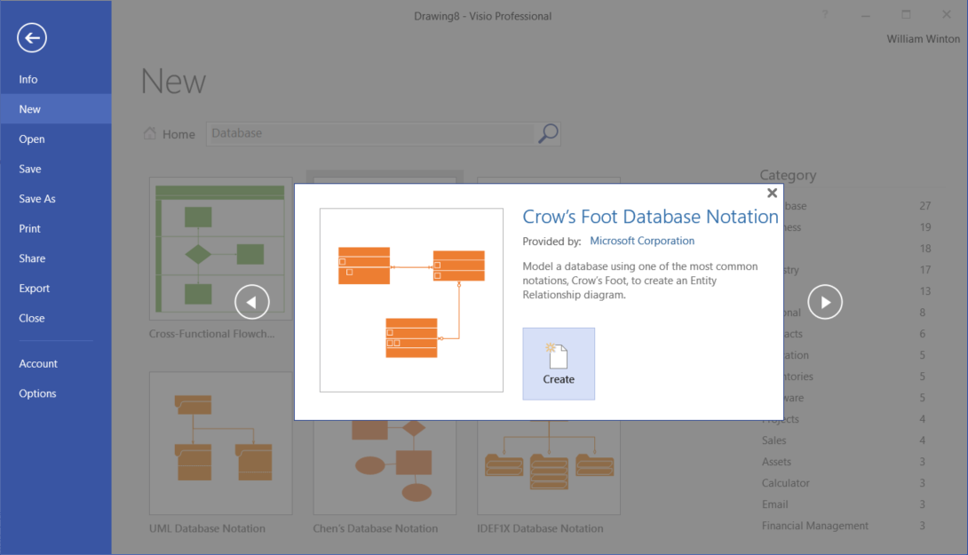 Visio Crow's foot Database notation stencil missing - Microsoft Q&A
