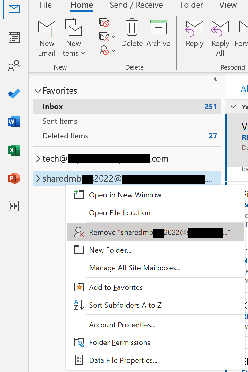Primary O365 Outlook Ost Data File Has Reached Maximum Size Separating Shared Mailboxes To