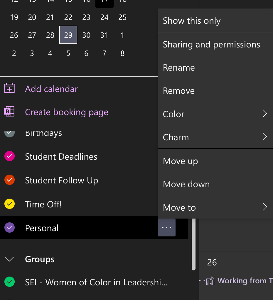 Why is schedule assistant not showing all of my calendars? - Microsoft Q&A