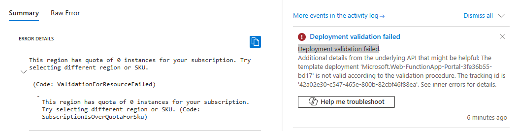 How To Fix Deployment Validation Failed While Trying To Deploy A