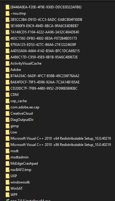 Strange Folder in Windows Temp - Microsoft Q&A